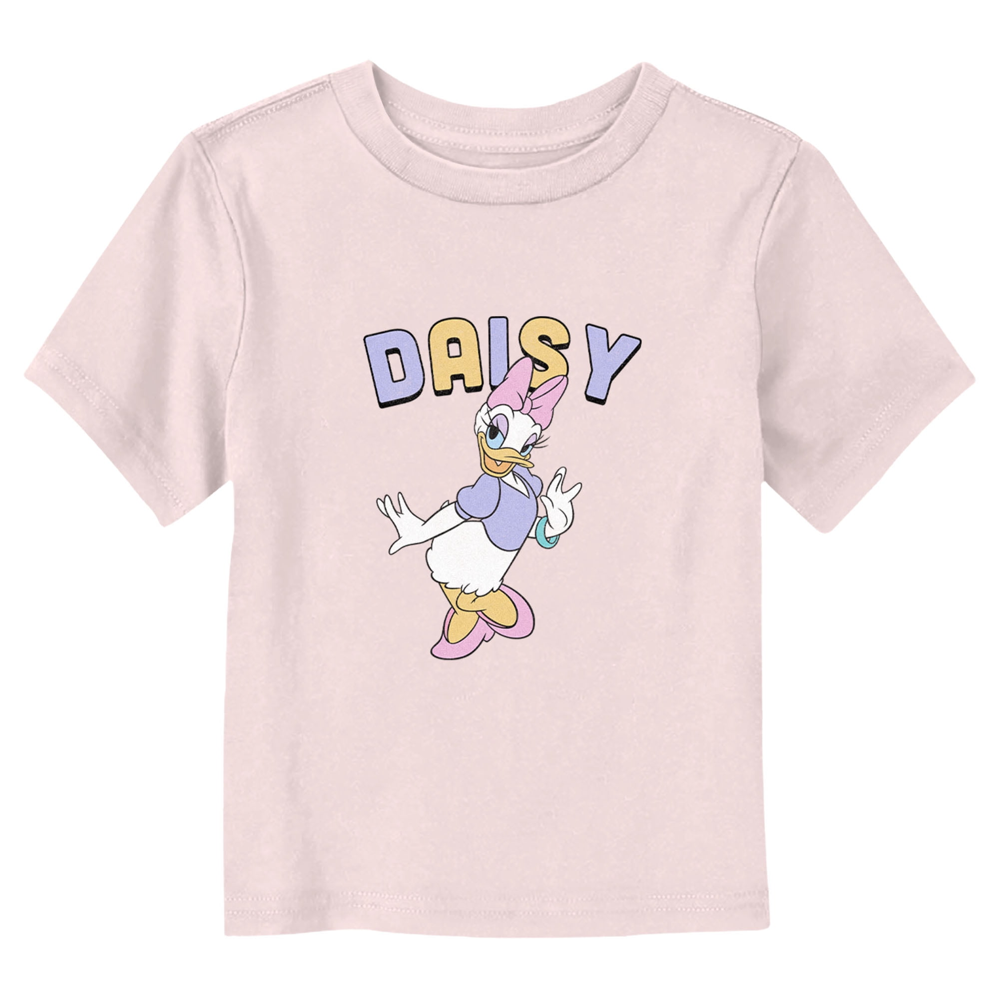 Toddler's Mickey & Friends Retro Daisy Duck Graphic Tee Light Pink 4T ...