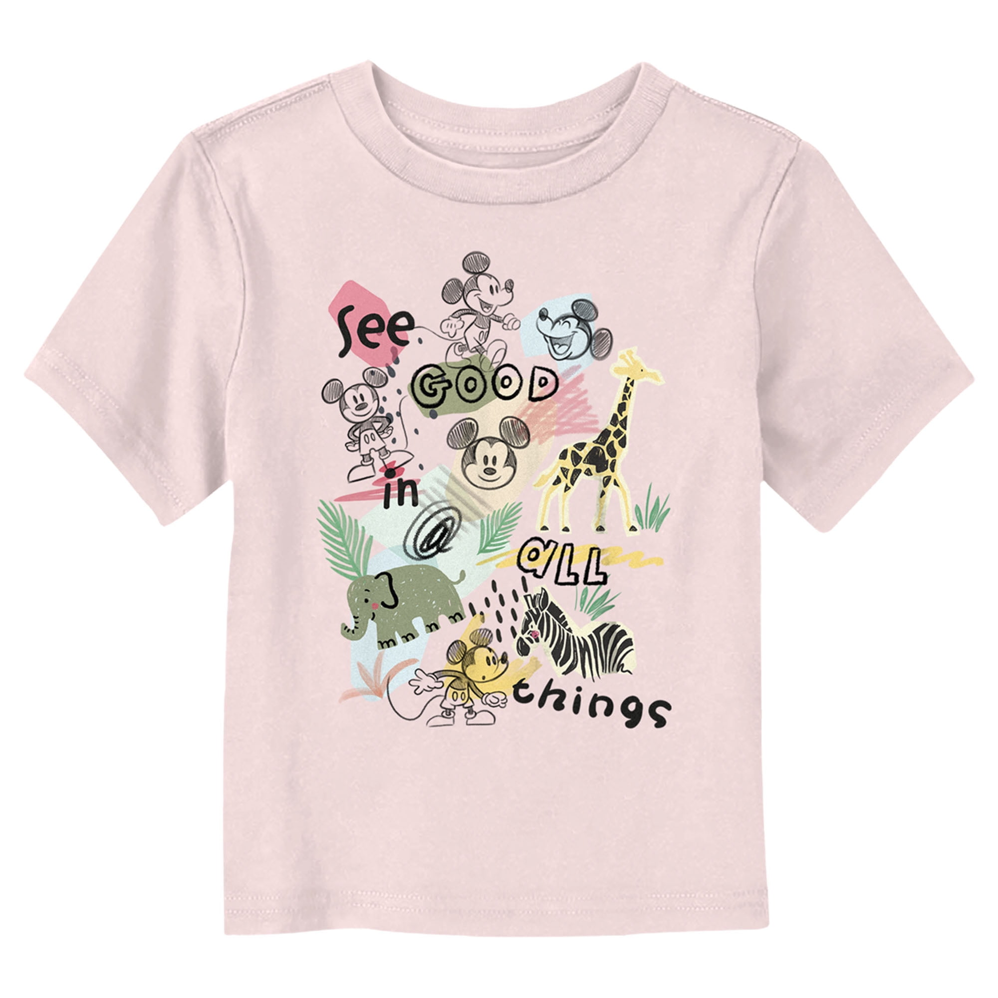 Toddler's Mickey & Friends See Good in All Things Graphic Tee Light ...