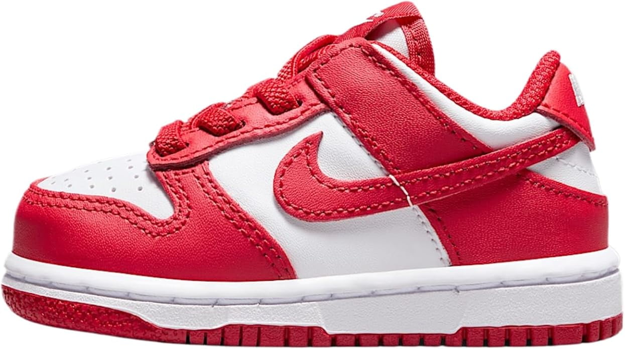 Toddler's Nike Dunk Low White/University Red-White (FB9107 119) - 6 ...