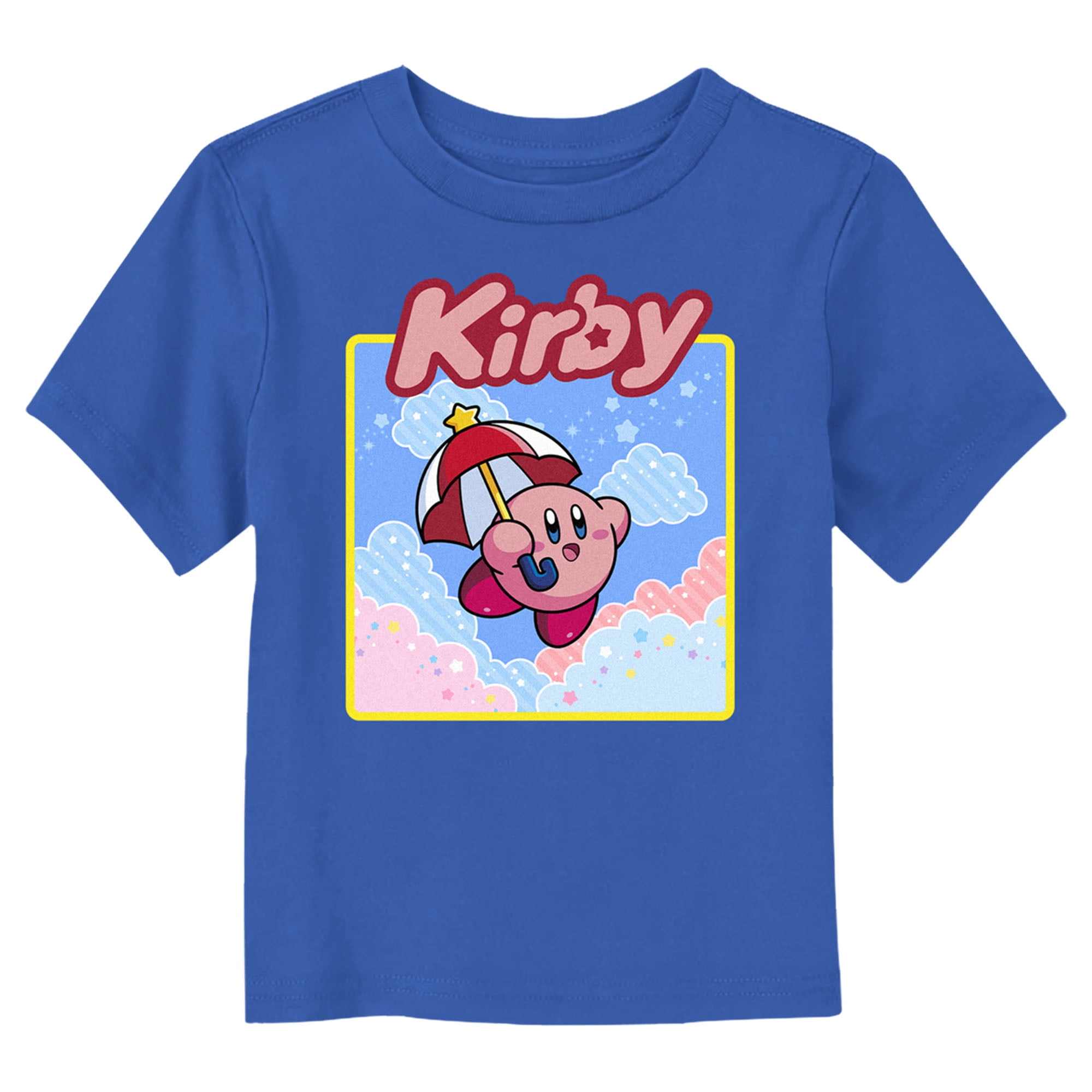 Toddler's Nintendo Kirby Flying Portrait Graphic Tee Royal Blue 4T ...