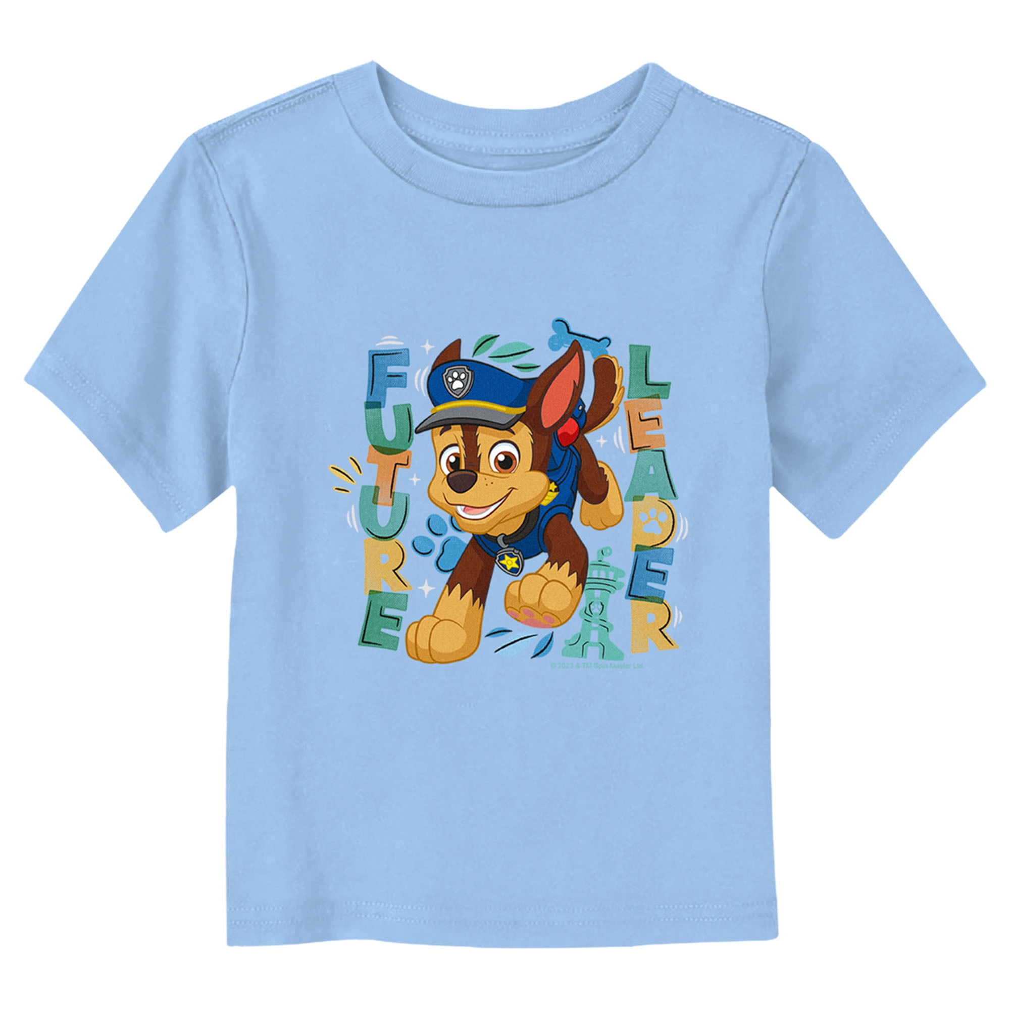 Toddler's PAW Patrol Chase Future Leader Graphic Tee Light Blue 2T ...
