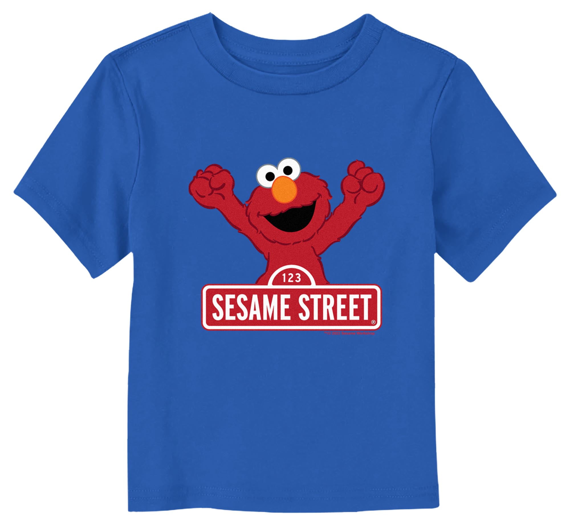 Toddler's Sesame Street Classic Red Logo Sign Elmo Graphic T-Shirt ...