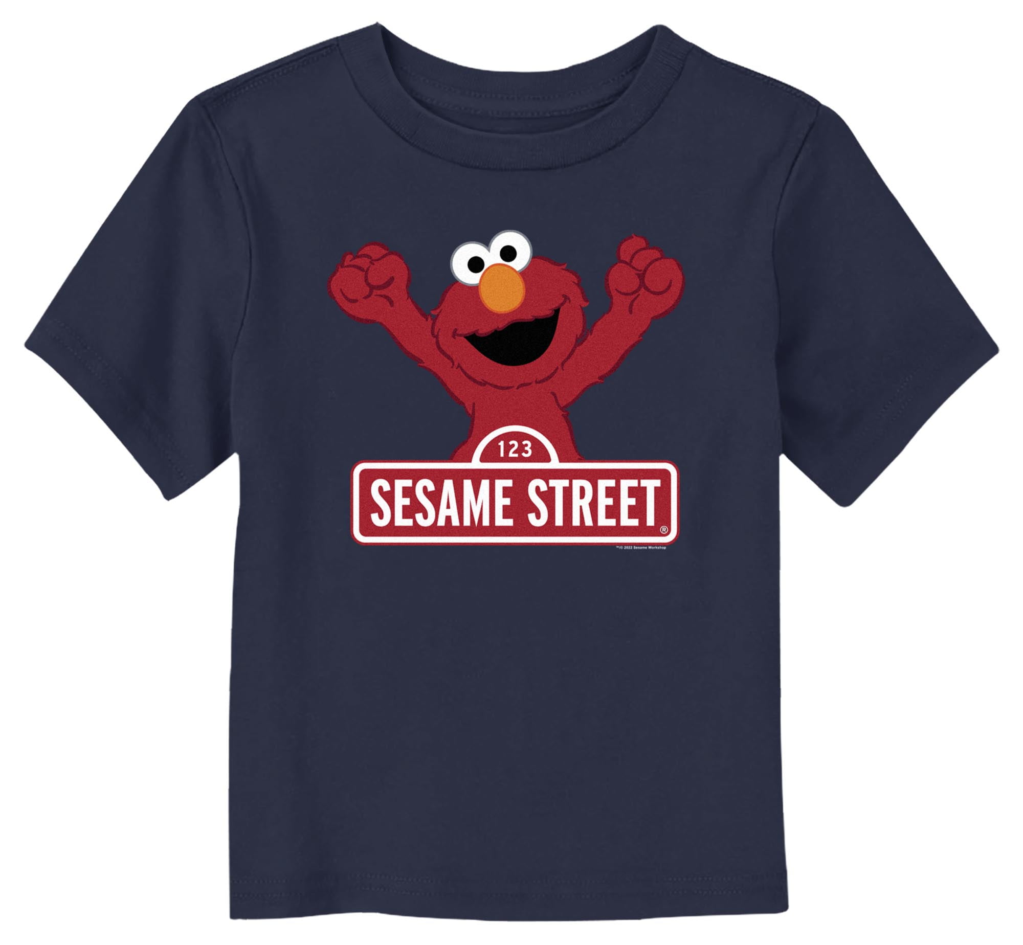 Toddler's Sesame Street Red Logo Sign Elmo Graphic T-Shirt - Walmart.com