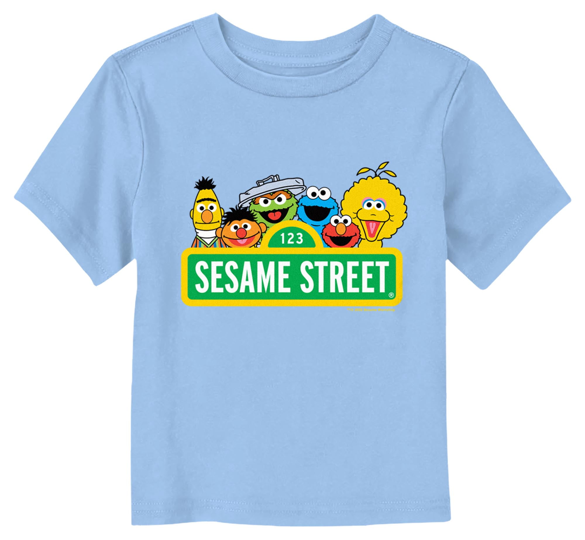 Toddler's Sesame Street Sign Classic Group Shot Graphic T-Shirt ...