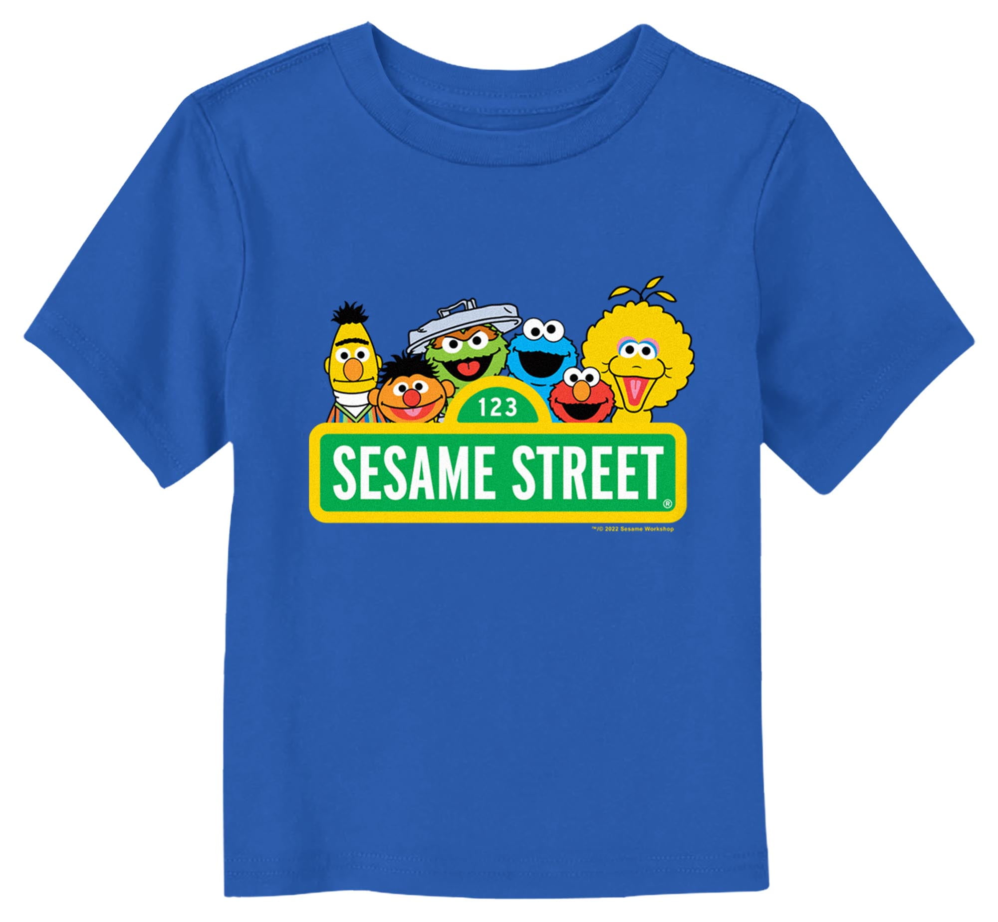 Toddler's Sesame Street Sign Classic Group Shot Graphic T-Shirt ...