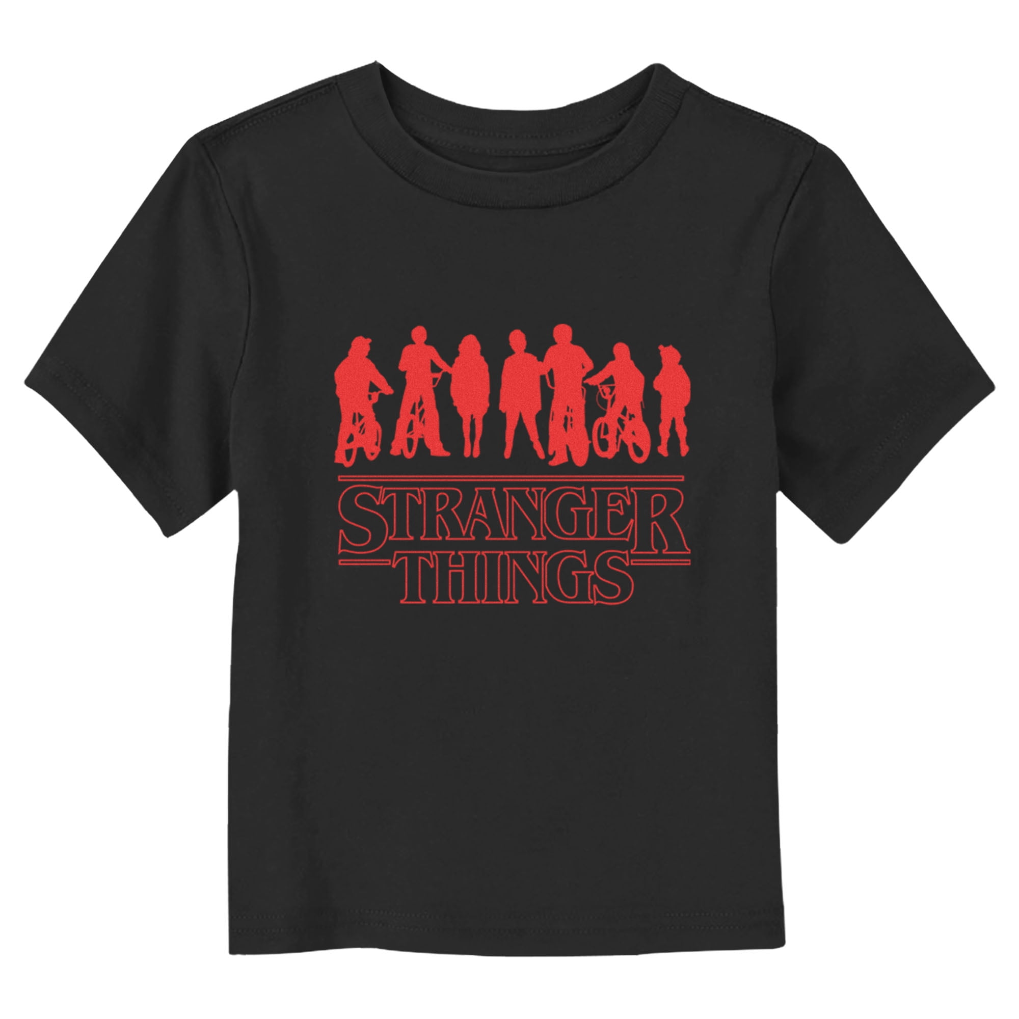 Netflix Toddler's Stranger Things Red Silhouettes Logo Graphic T-Shirt ...