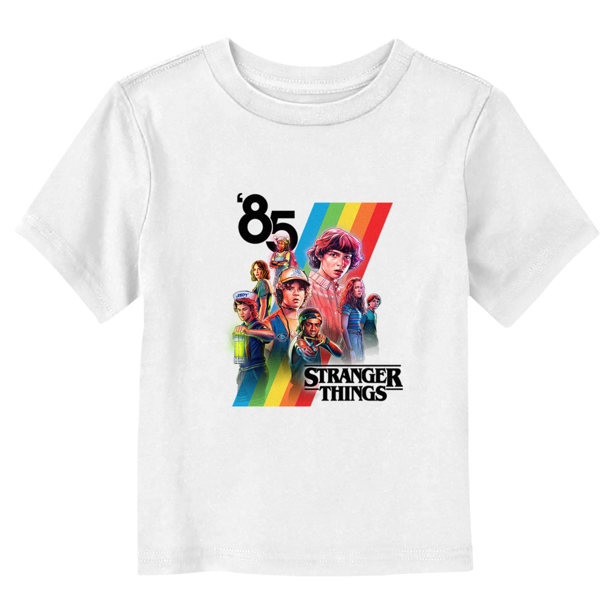 Netflix Toddler's Stranger Things Retro Character Stripes Graphic T ...