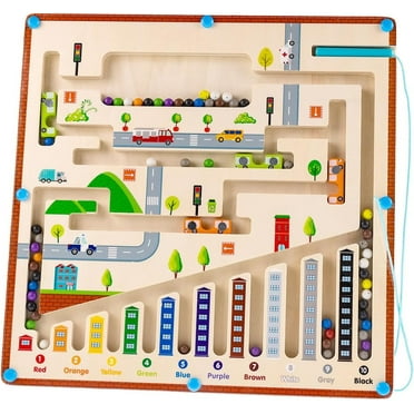HABA Town Maze Colorful Wooden Magnetic Game For Kids & Preschoolers ...