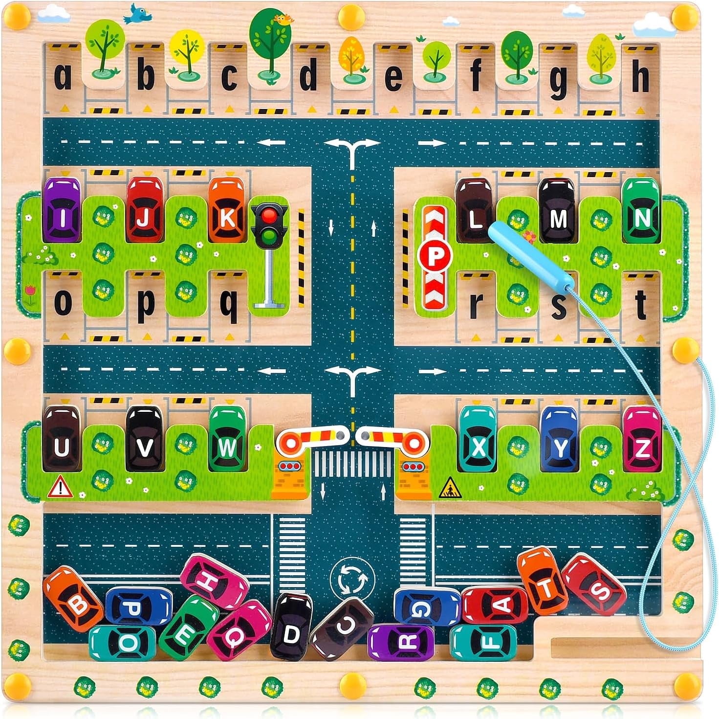 Toddlerino- Multicolor Number Maze Alphabet Maze for Preschool Learning ...