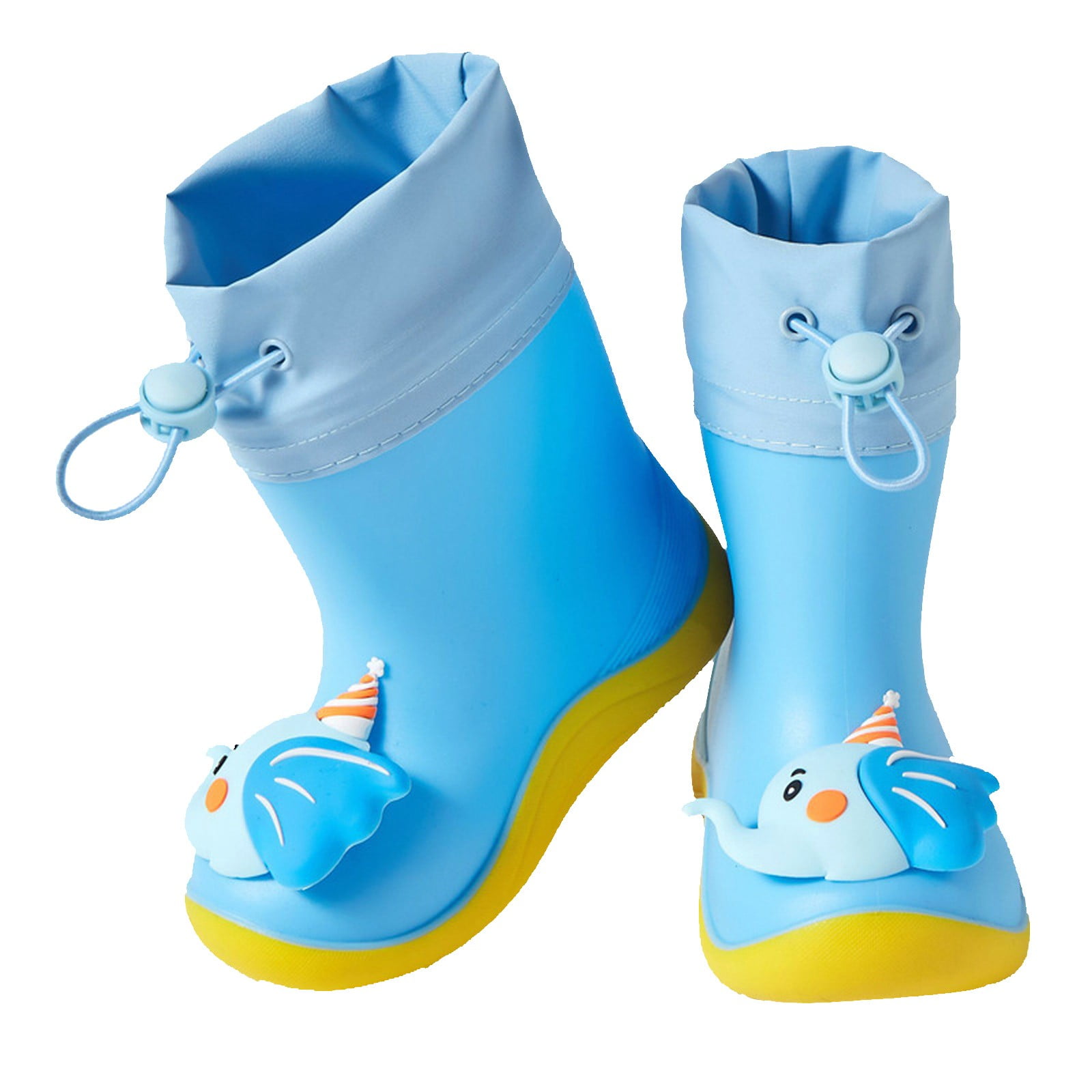 Toddlers Children Rain Shoes Elephant Cartoon Character Rain Shoes with ...