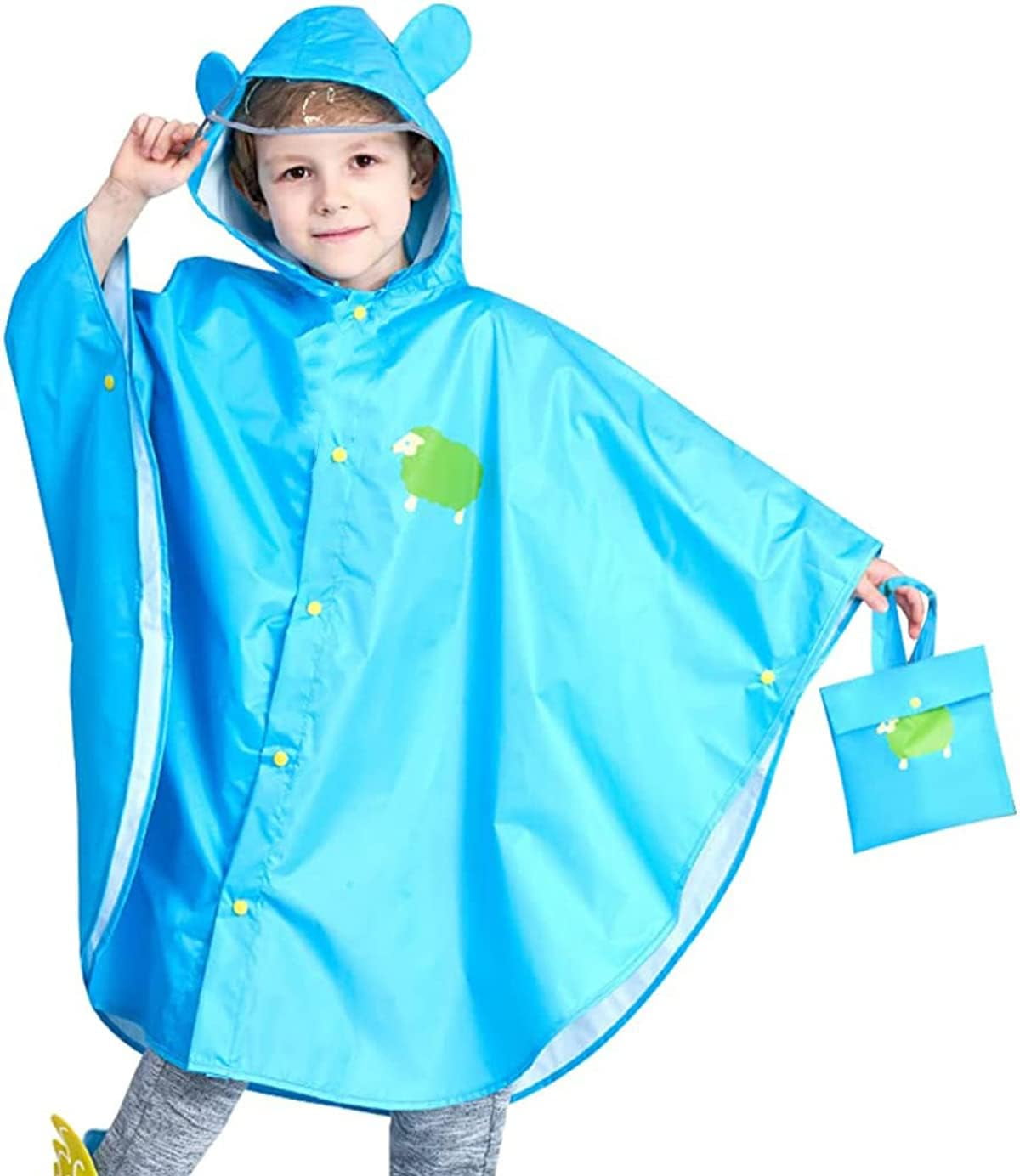XKKDG Toddlers Hooded Outdoors Lightweight Cape Jacket Raincoat ...
