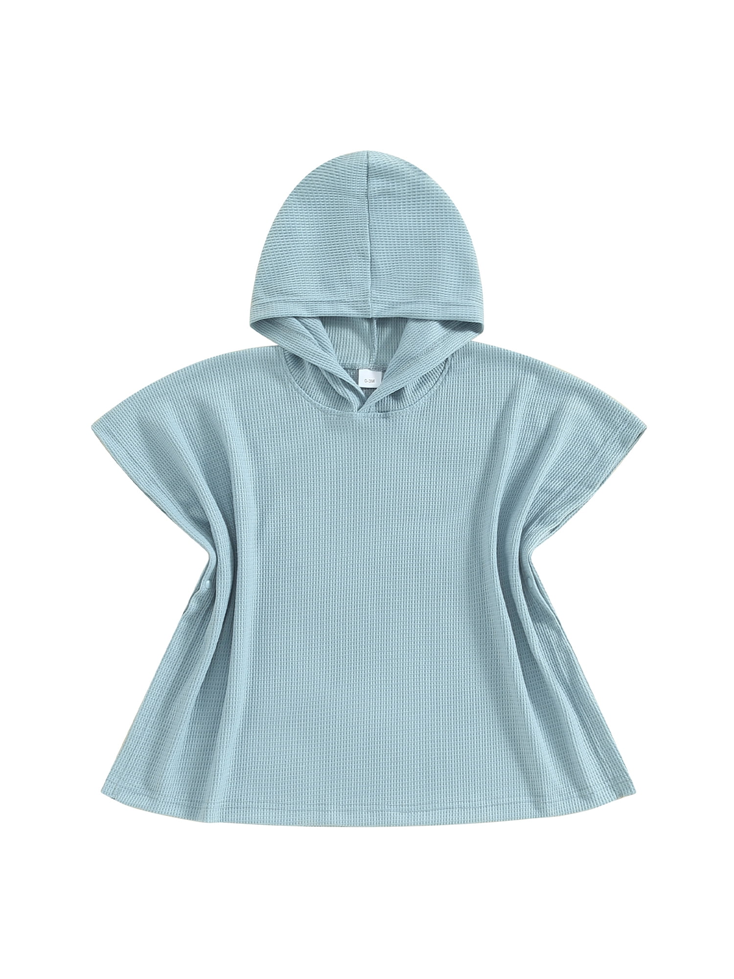 Toddlers Hooded Poncho Towel Solid Color Soft and Absorbent Bath and ...