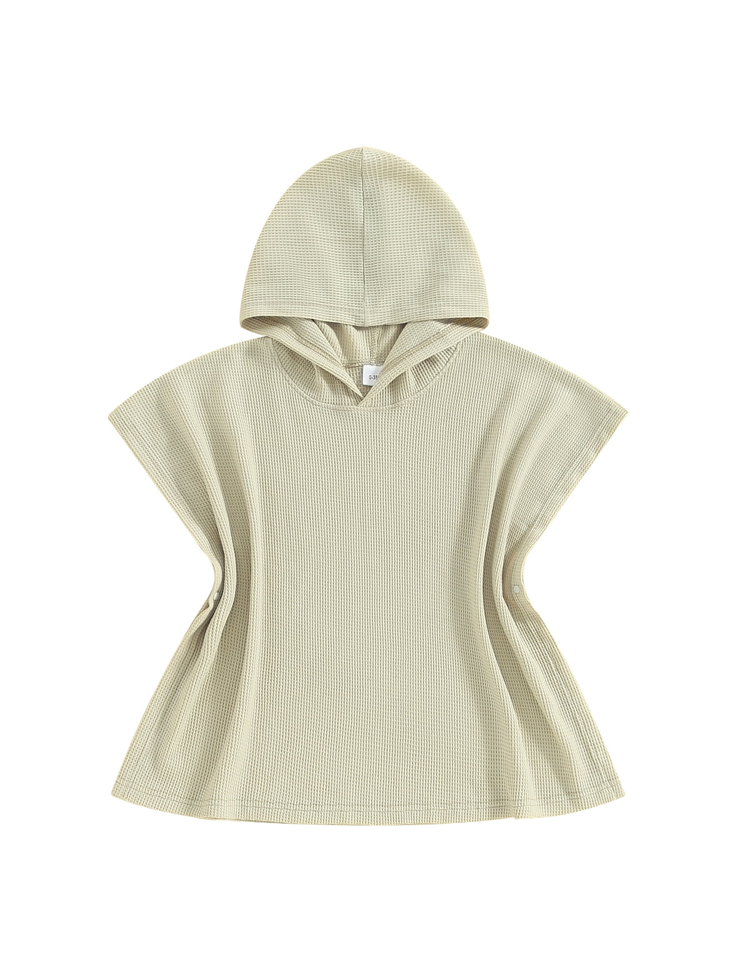 Toddlers Hooded Poncho Towel Solid Color Soft and Absorbent Bath and ...