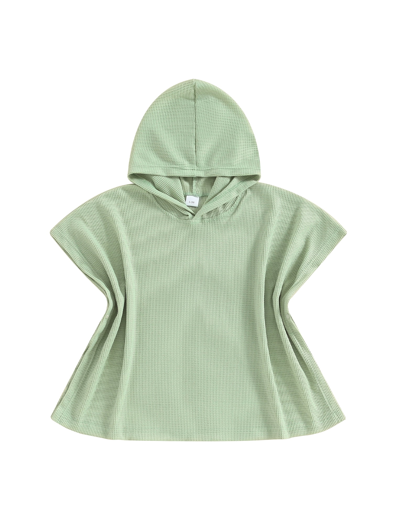Toddlers Hooded Poncho Towel Solid Color Soft and Absorbent Bath and ...