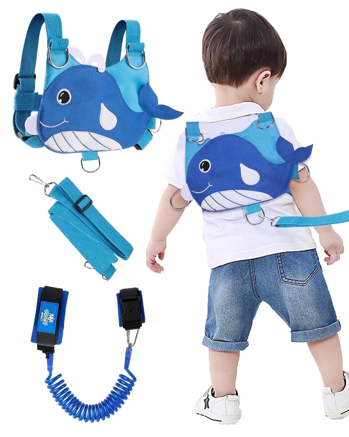 OROLIVING Toddler Leash, 4.9ft Safety Harness Wristband, Reflective ...