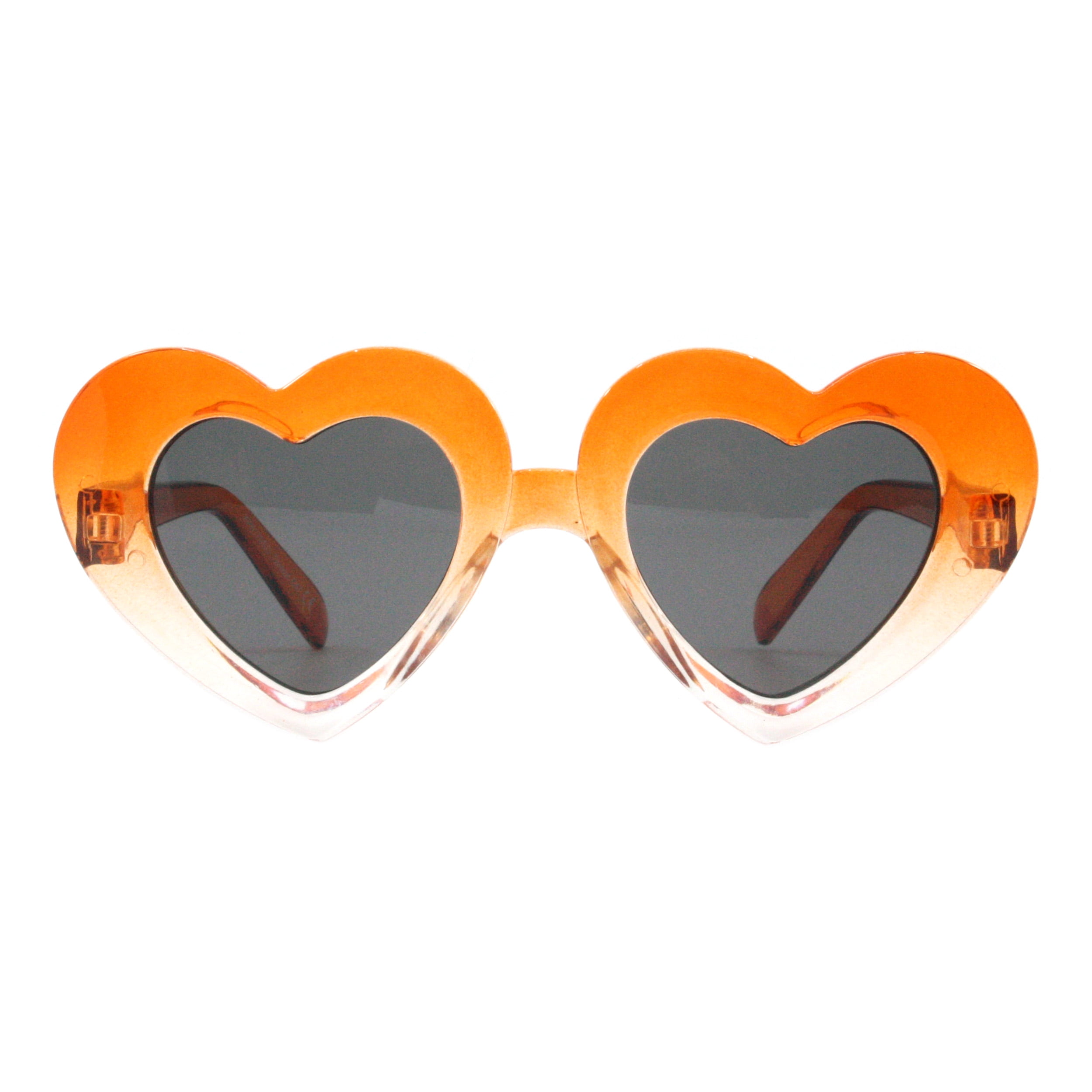 Toddlers & Little Girls Sunglasses Oversized Heart Ombré Orange Kids ...