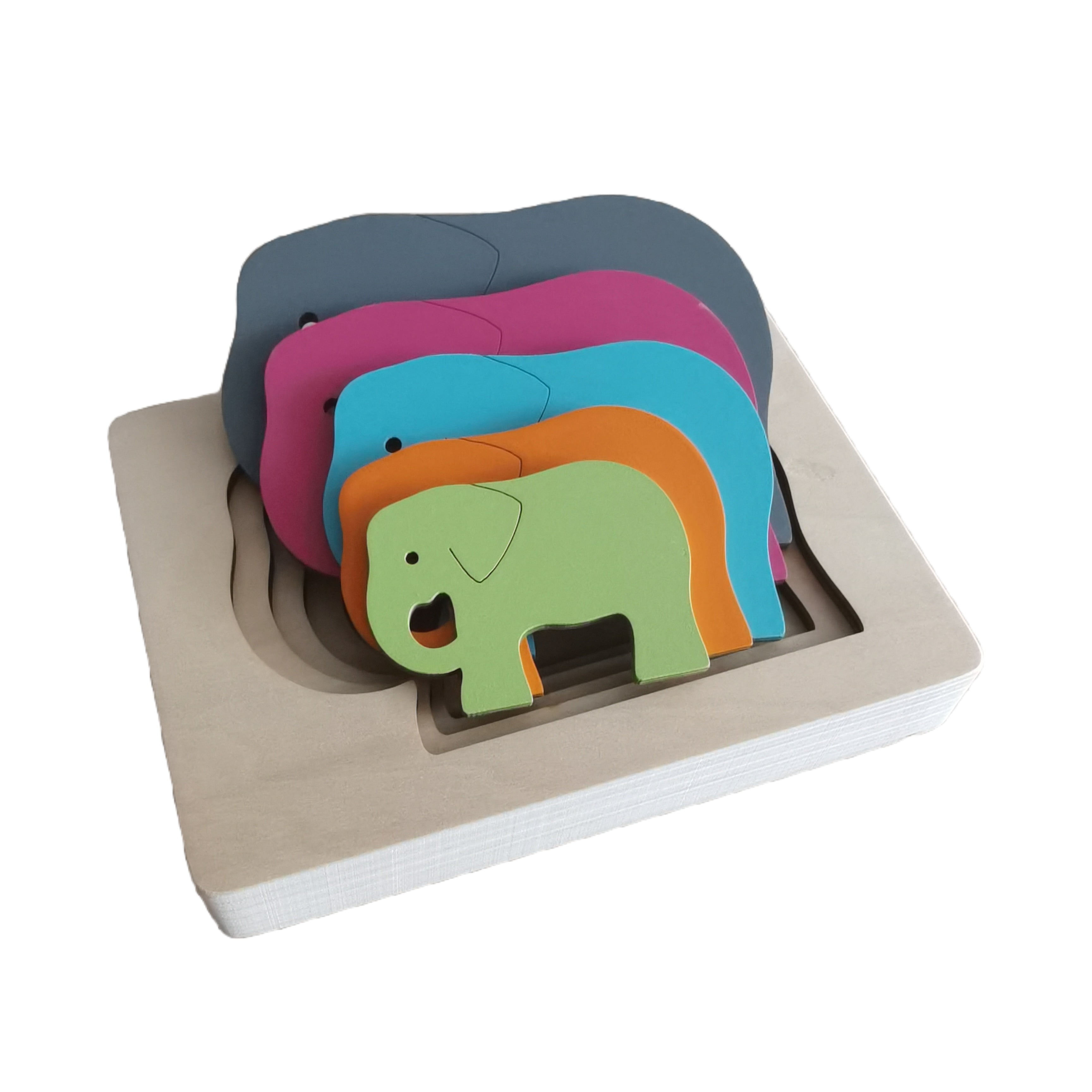 Toddlers Montessori Wooden Animal Puzzle Toys for Baby Boys Girls Gifts ...