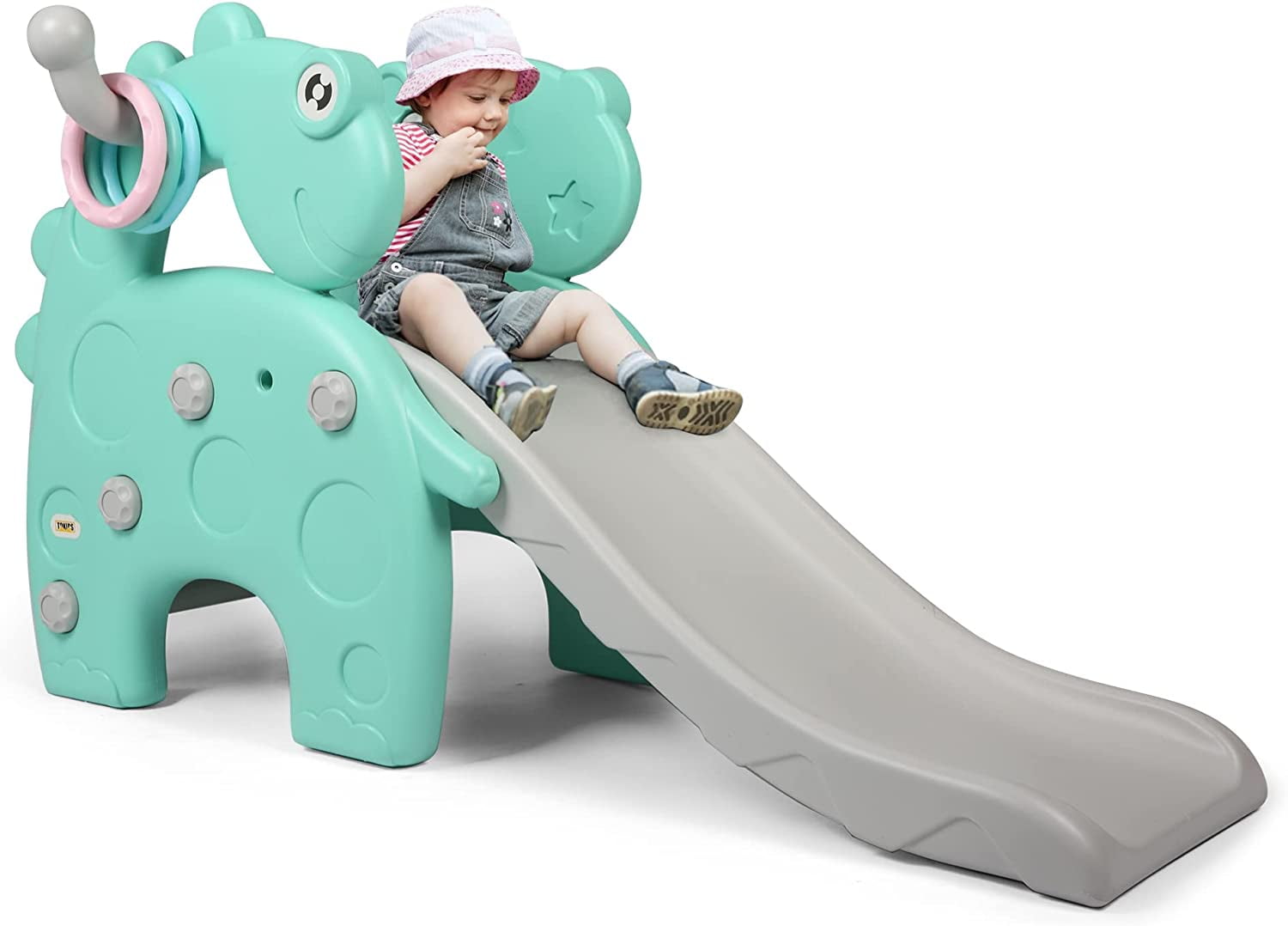 Toddlers Slide and Climber Set - 4 in 1 Play Slide + 3-Step Climbers ...