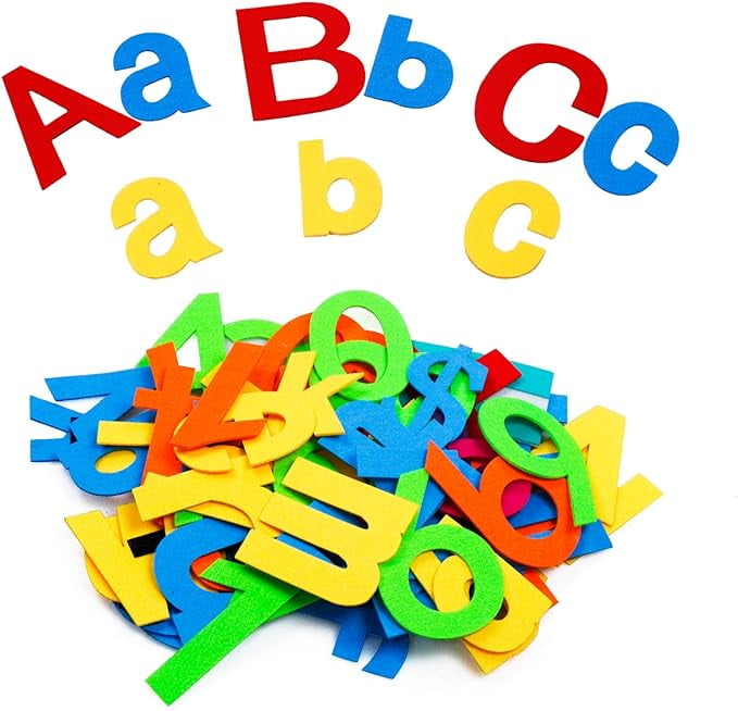 Toddlers Toys Felt-Alphabet Letters Numbers for Preschool Learning ...