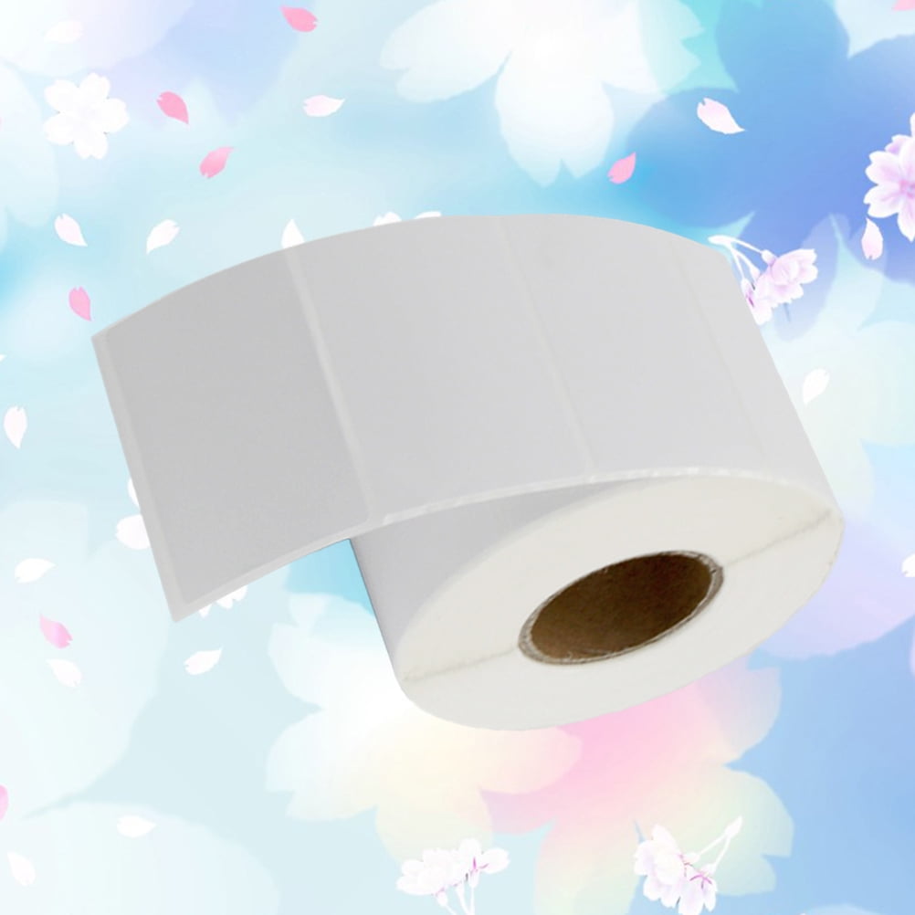 Toddmomy 1000Pcs Printer Tape Barcode Label Sticker Copper Rectangle ...