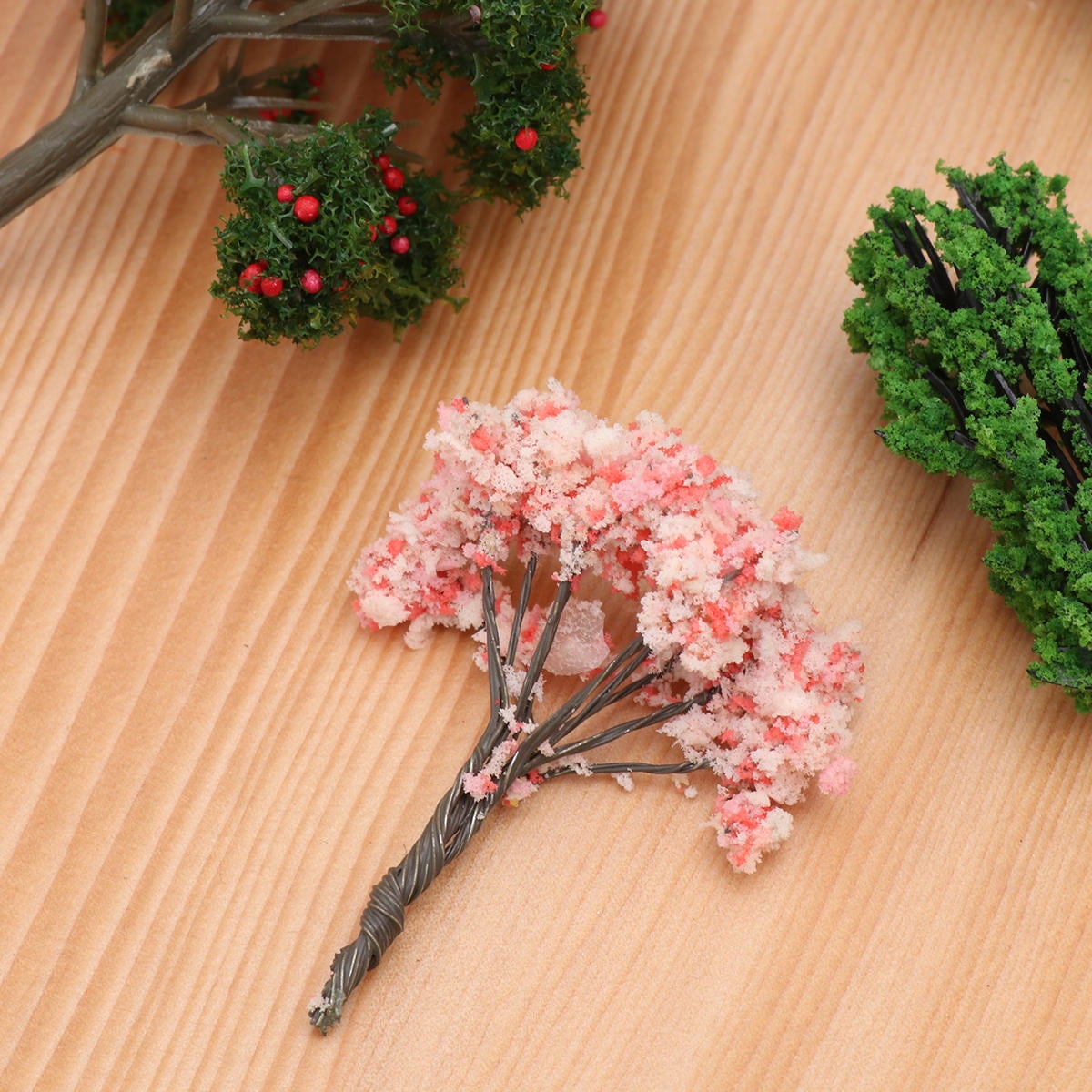 Toddmomy 12Pcs Model Trees Assorted Color Scenery Realistic Visual ...