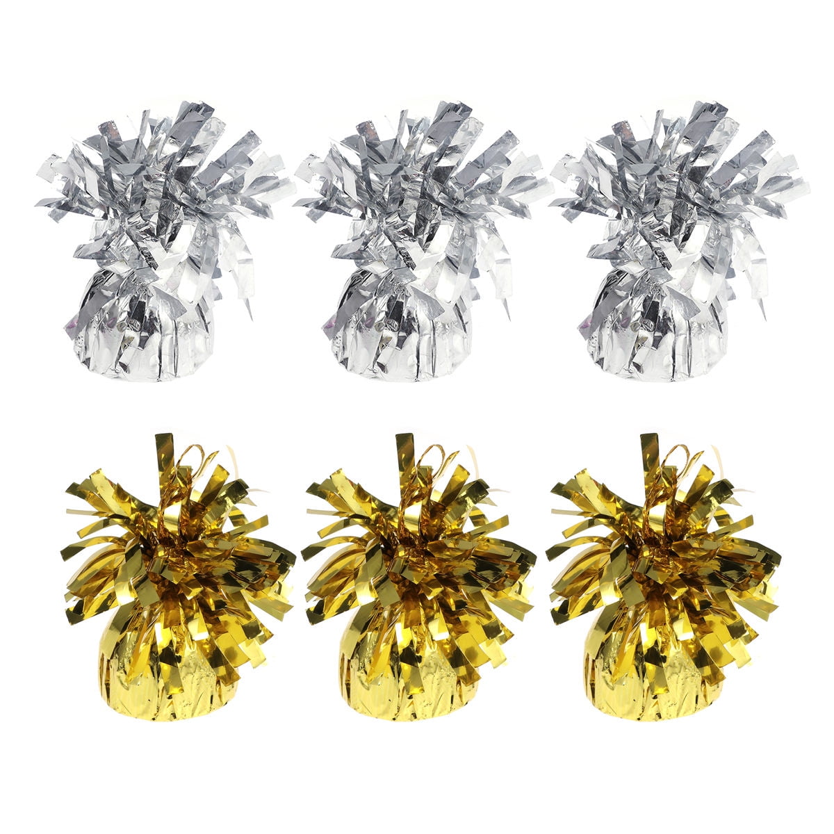 Toddmomy 12Set Balloon Weight Blocks Golden Silver Concrete for Pool ...