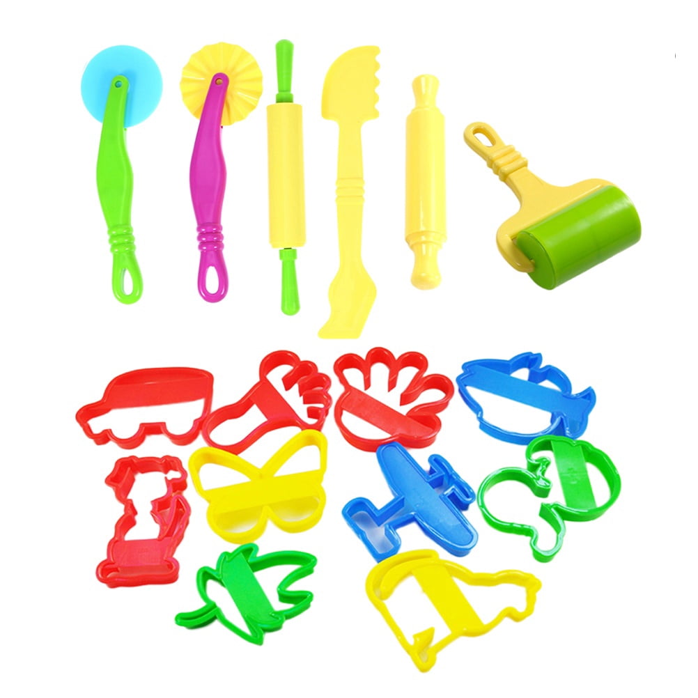 Toddmomy 16Set Pottery Tools for Kids with Plastic Clay Accessories ...