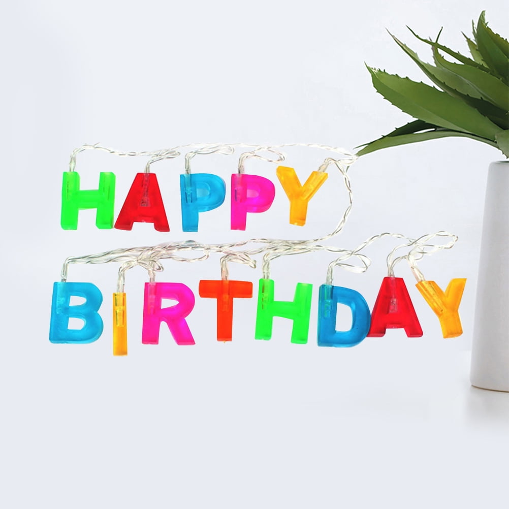 Toddmomy 1Pack Brithday Party Light Assorted Color 51x2x2in PVC ...