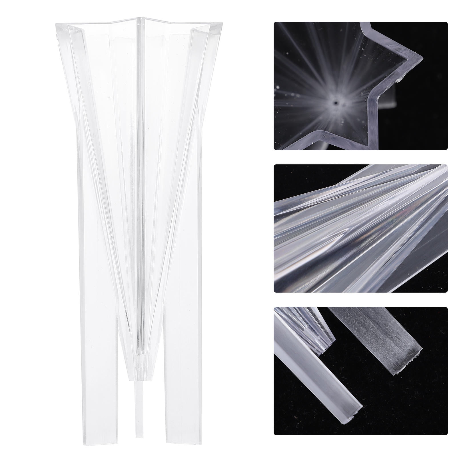 Toddmomy Plastic Candlestick Mould 1Pcs 2.7X5.9In Hexagonal Cone Shape ...