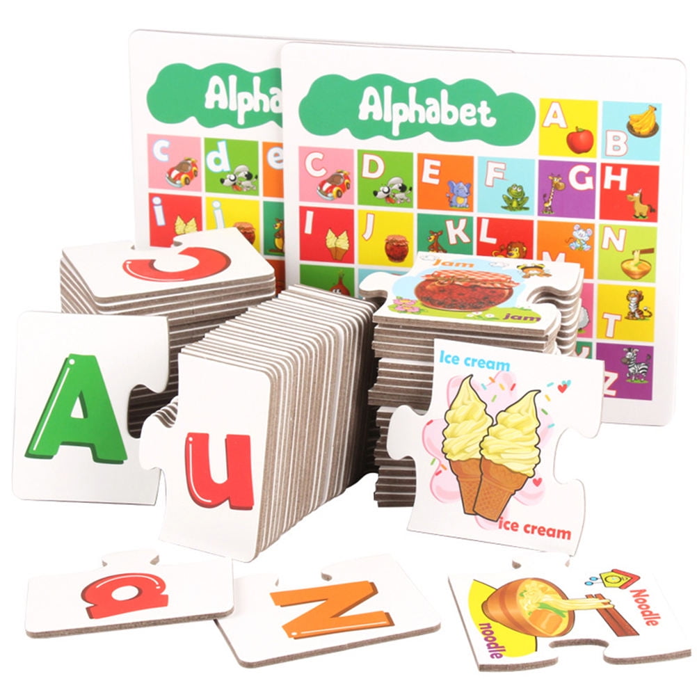 Toddmomy 1Set Alphabet Letters Matching Puzzle Pairs Educational Play ...
