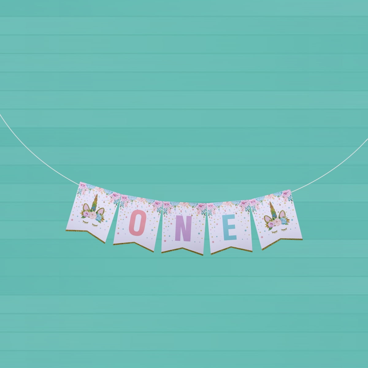 Toddmomy 1Set Paper Banners Flags Swallow Tailed Cutouts Double Layer ...