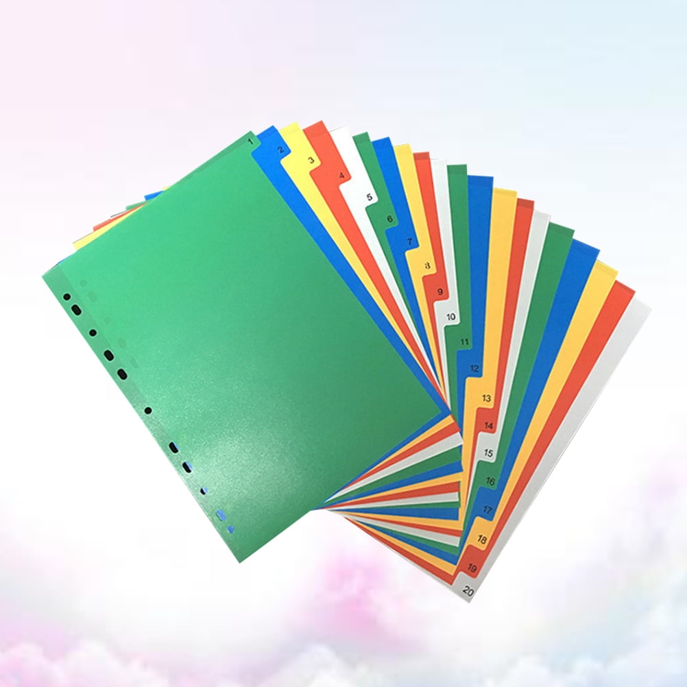 Toddmomy 2 Sets and Environmental Paper Index Dividers for Notebooks ...