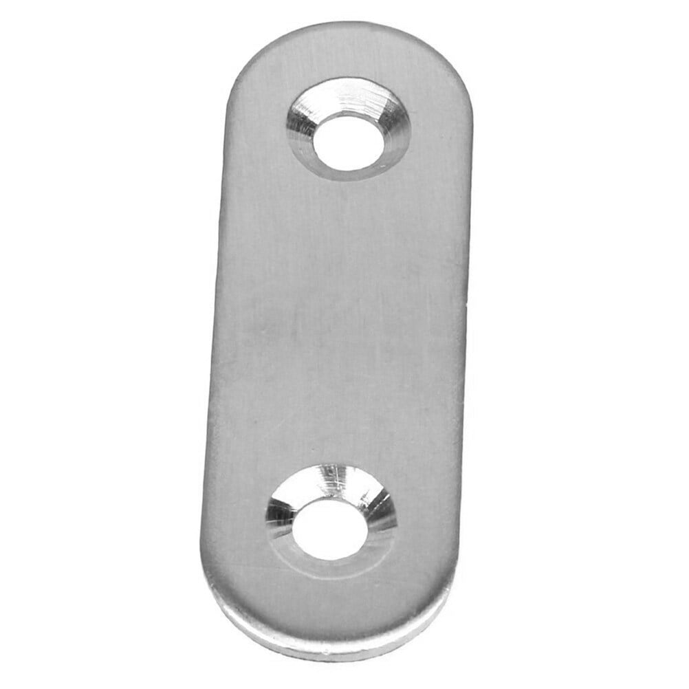 Toddmomy 20pcs Stainless Steel Flat Corner Brace Plates Mending Angle ...
