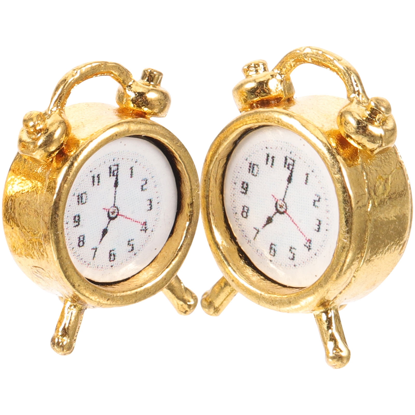 Toddmomy Kids Alarm Clock Golden Alloy 2Pcs 0.6*0.4*0.3In - Walmart.com