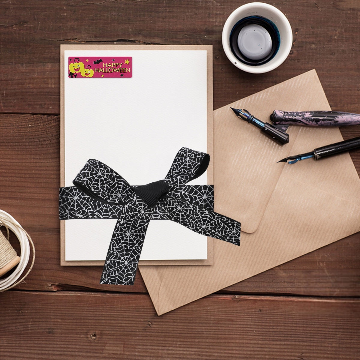 Toddmomy 3 Rolls Holiday Ribbon Crafting Ribbons Decorative Spooky Bow ...