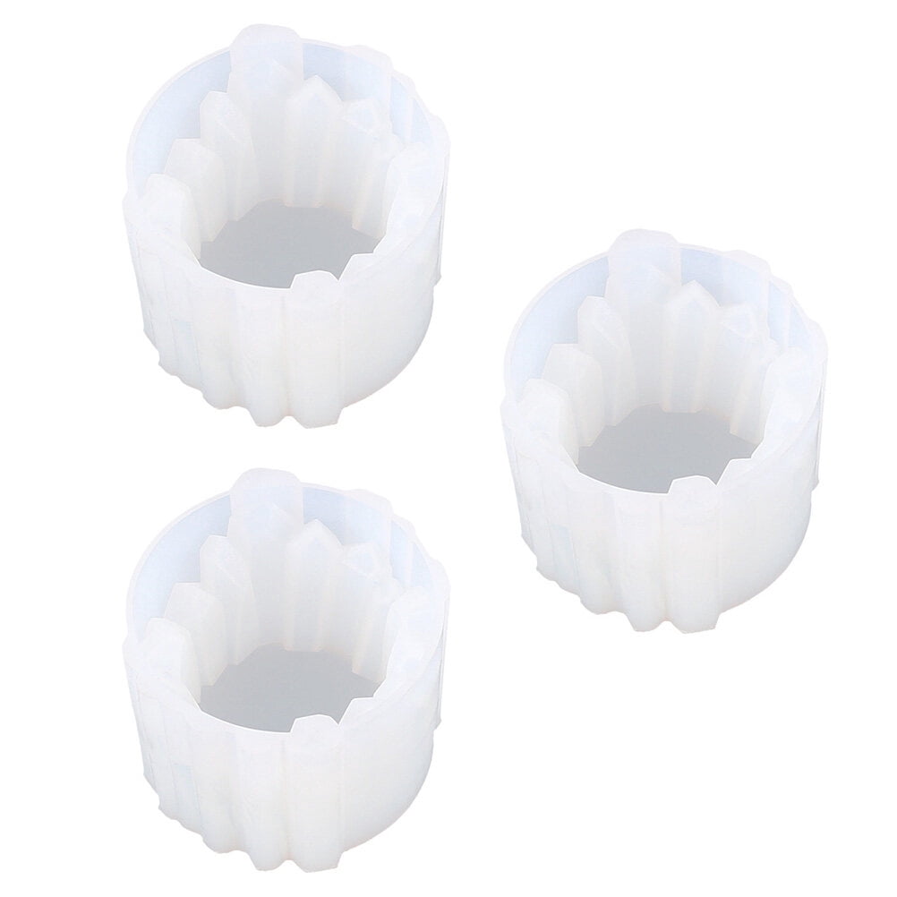 Toddmomy 3Set Resin Molds for Crafts Candle Holder Molds Crystal Shape ...