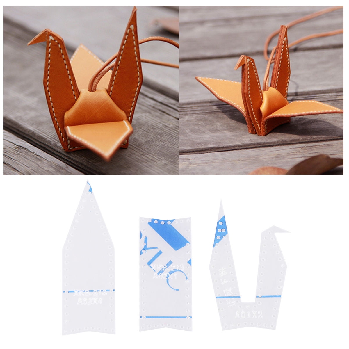 Toddmomy 3Pcs Diy Template Acrylic Paper Crane Pattern Stencil for ...