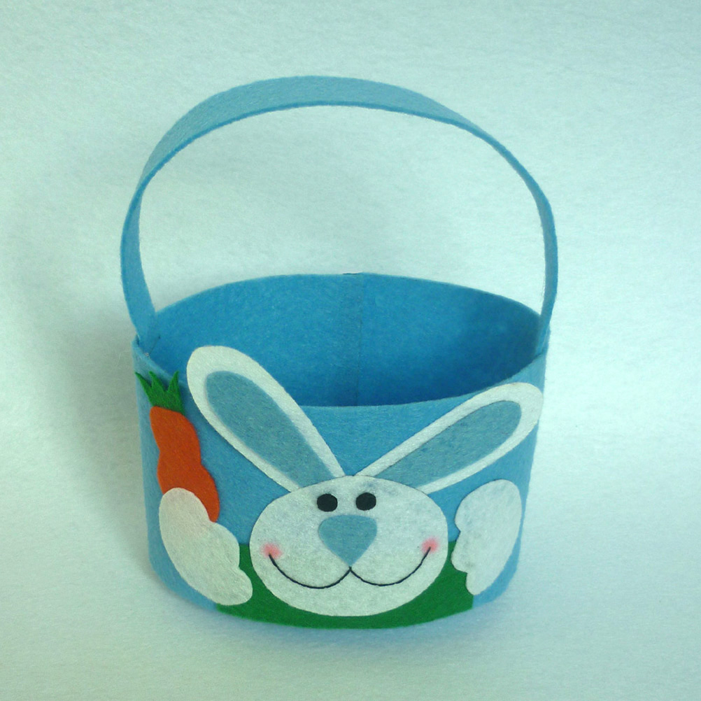 Toddmomy 4Pcs Blue Flax Fabric Candy Bag with Round Bucket Shape for ...