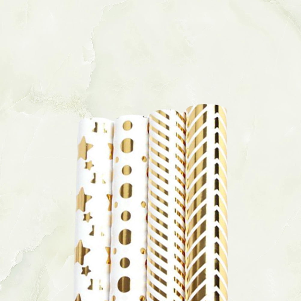 Toddmomy 4Set Festive Occasions Parties Weddings Craft Wrapping Paper ...