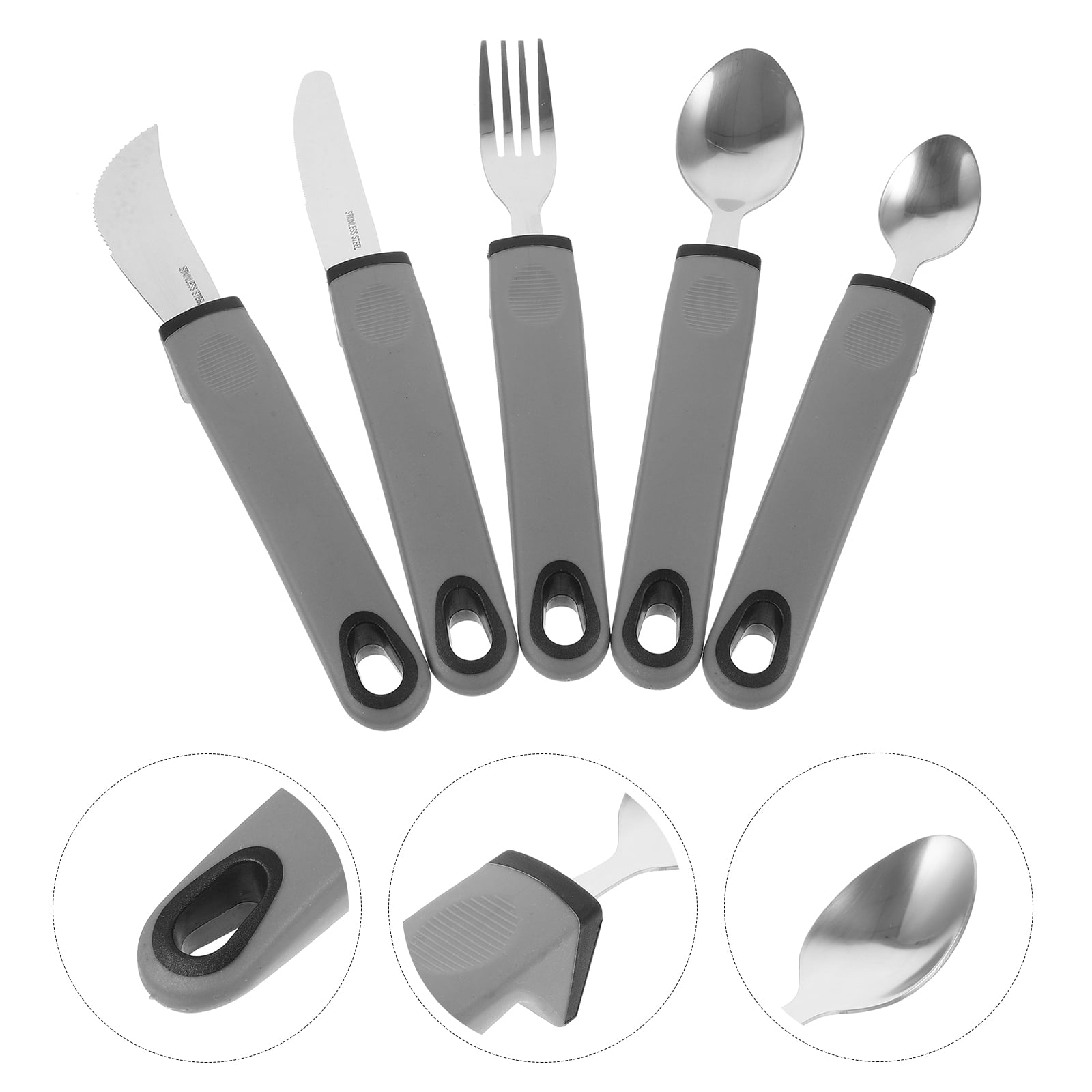 Toddmomy 5Pcs Kitchen Utensils Set Including Forks and Spoons for Daily ...
