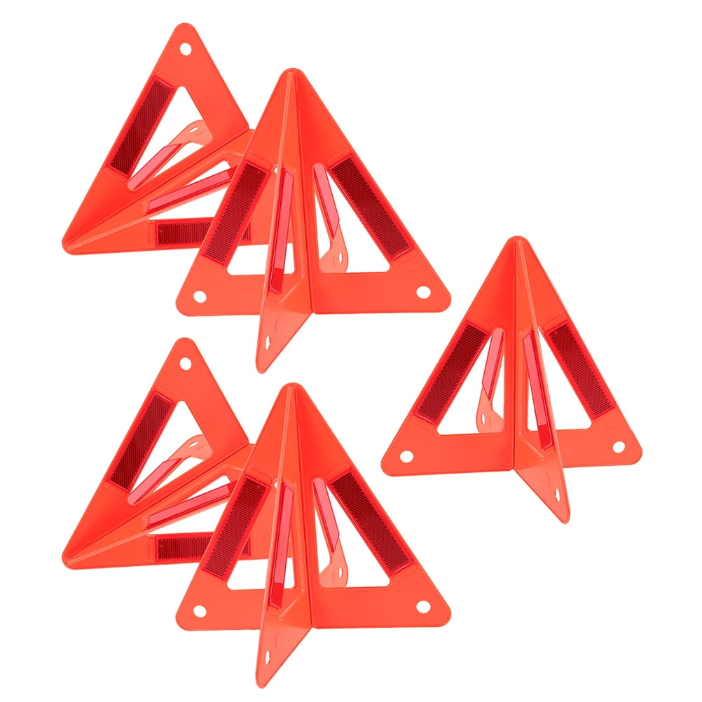Toddmomy 5Pcs Reflective Warning Triangle Signs For Drivers In Adverse ...