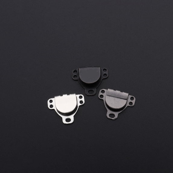 Toddmomy 60 Sets Metal Buttons for Clothing Invisible Button Round ...