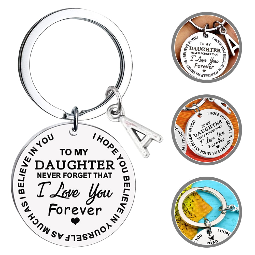 Toddmomy Cute Keychain For Daughters Mother Key Ring In Silver ...