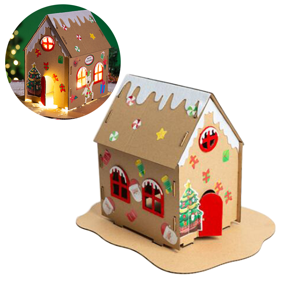 Toddmomy Diy Crafts for Kids Christmas Cookie House Light Emitting ...