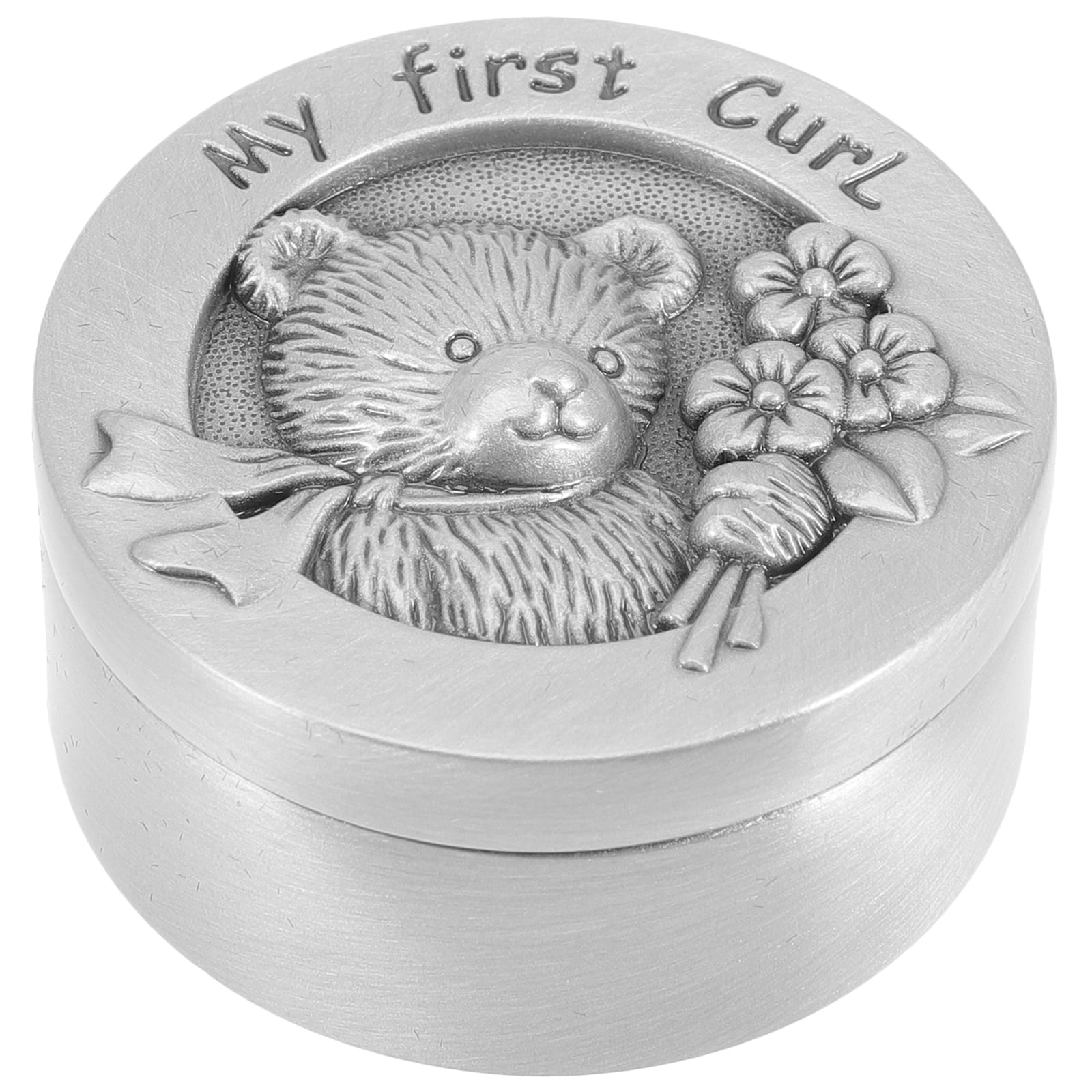 Baby Fetal Hair Keepsake Box in Silver Stainless Steel for Home Use and ...