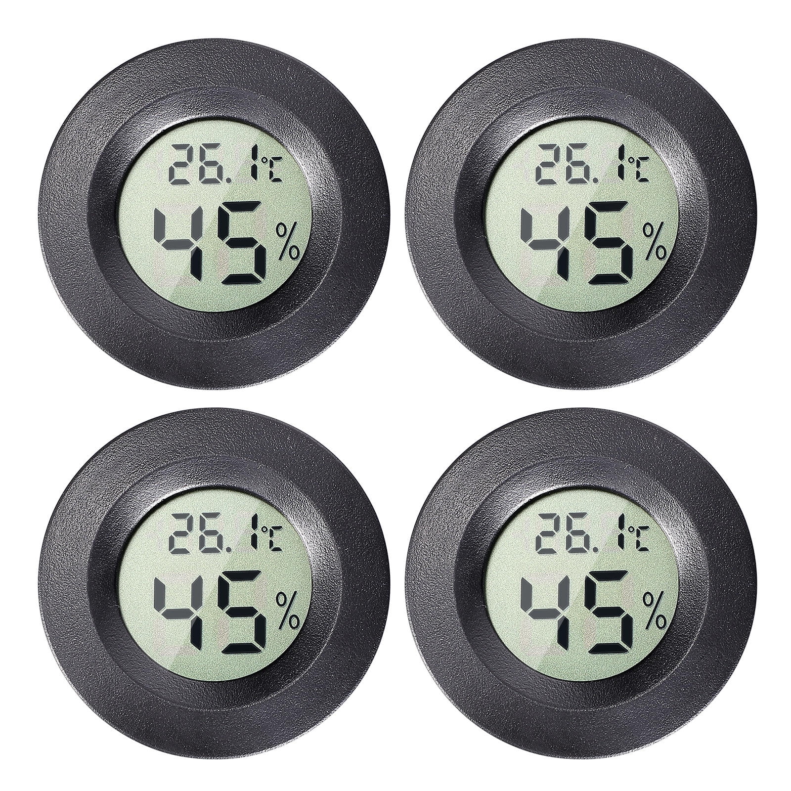 Toddmomy Reptile Temperature Gauge 4Set Mini Humidity Meter for Car and ...