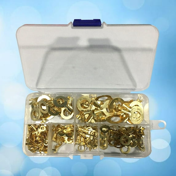 Toddmomy Round Wire Lugs 150Pcs Copper Cable Terminal Connectors For ...