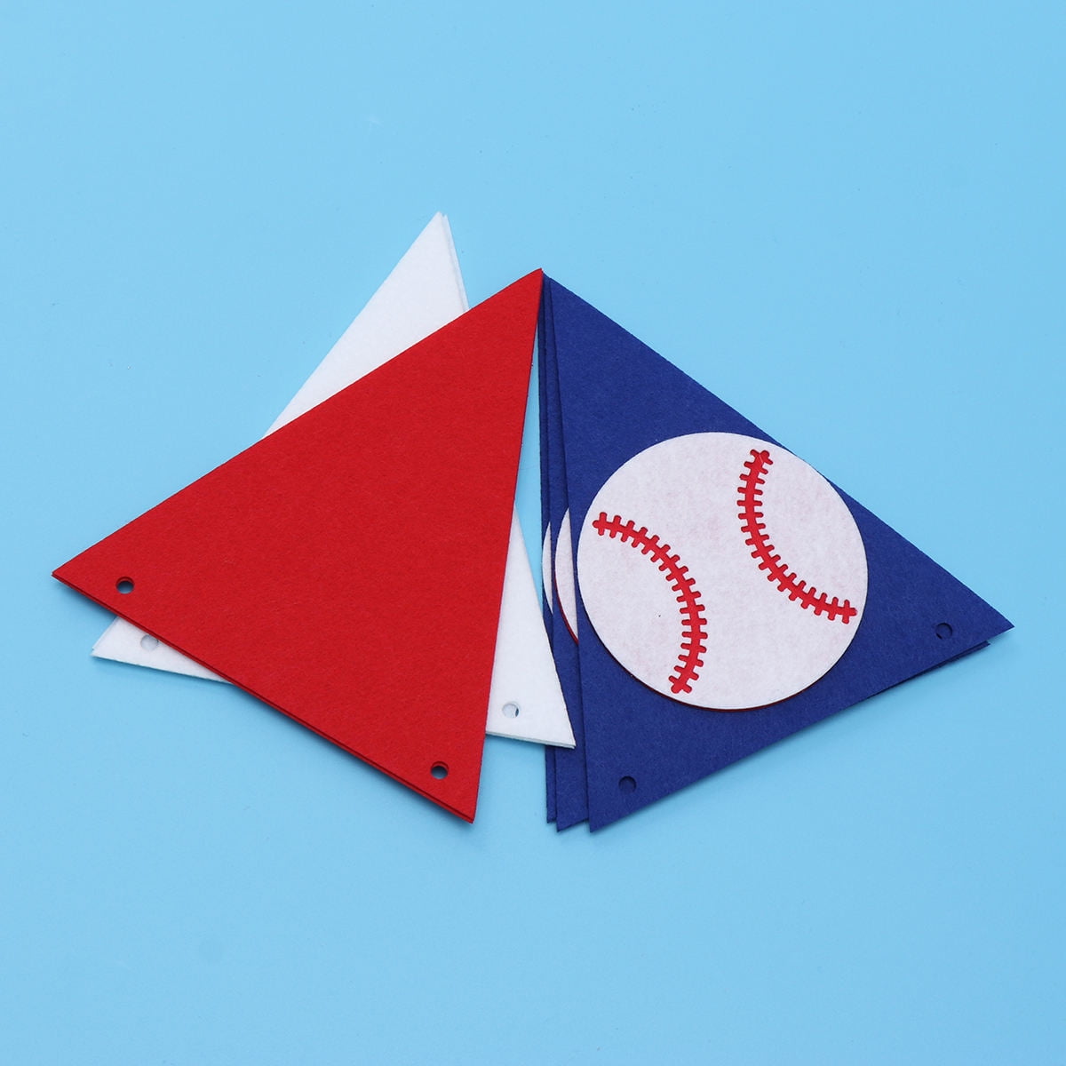 Toddmomy Triangle Bunting Flags Baseball Themed Party Decorations 1Set ...