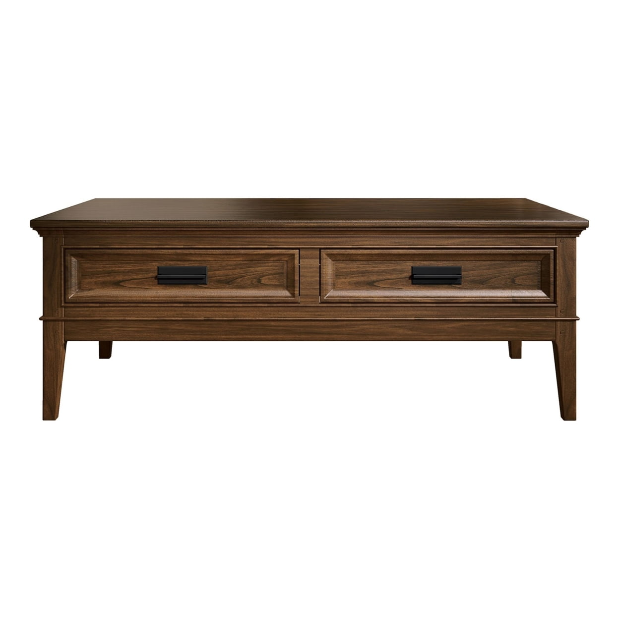 Lazzara Home Toddrick 52 in. Brown Cherry Rectangular Wood Coffee Table ...