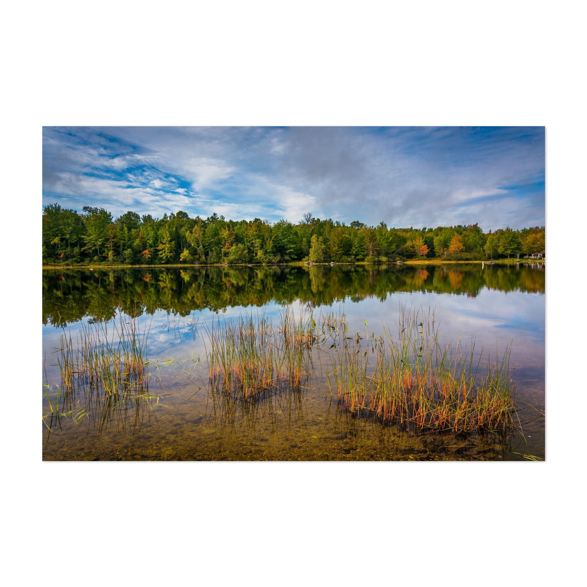 Toddy Pond 02 - Orland Maine Photography Unframed Wall Art Print 8 x 12 ...
